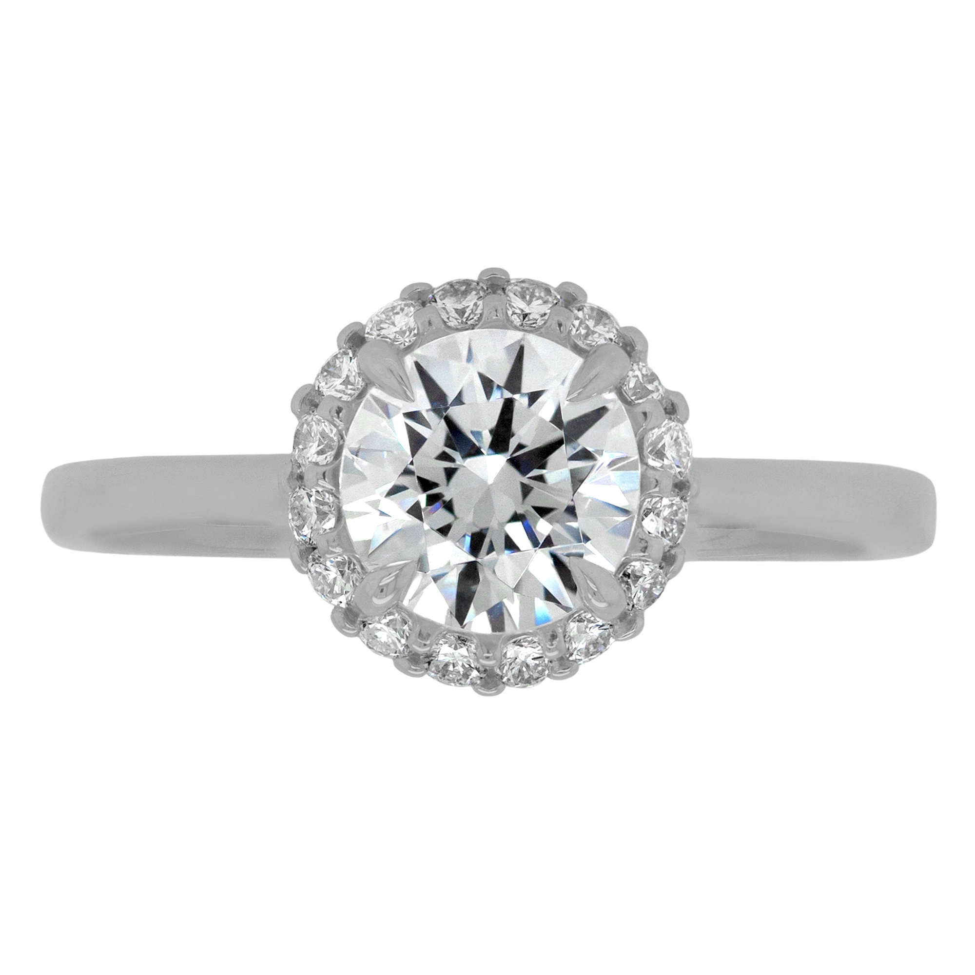 Angled Halo Ring - Emily Chelsea