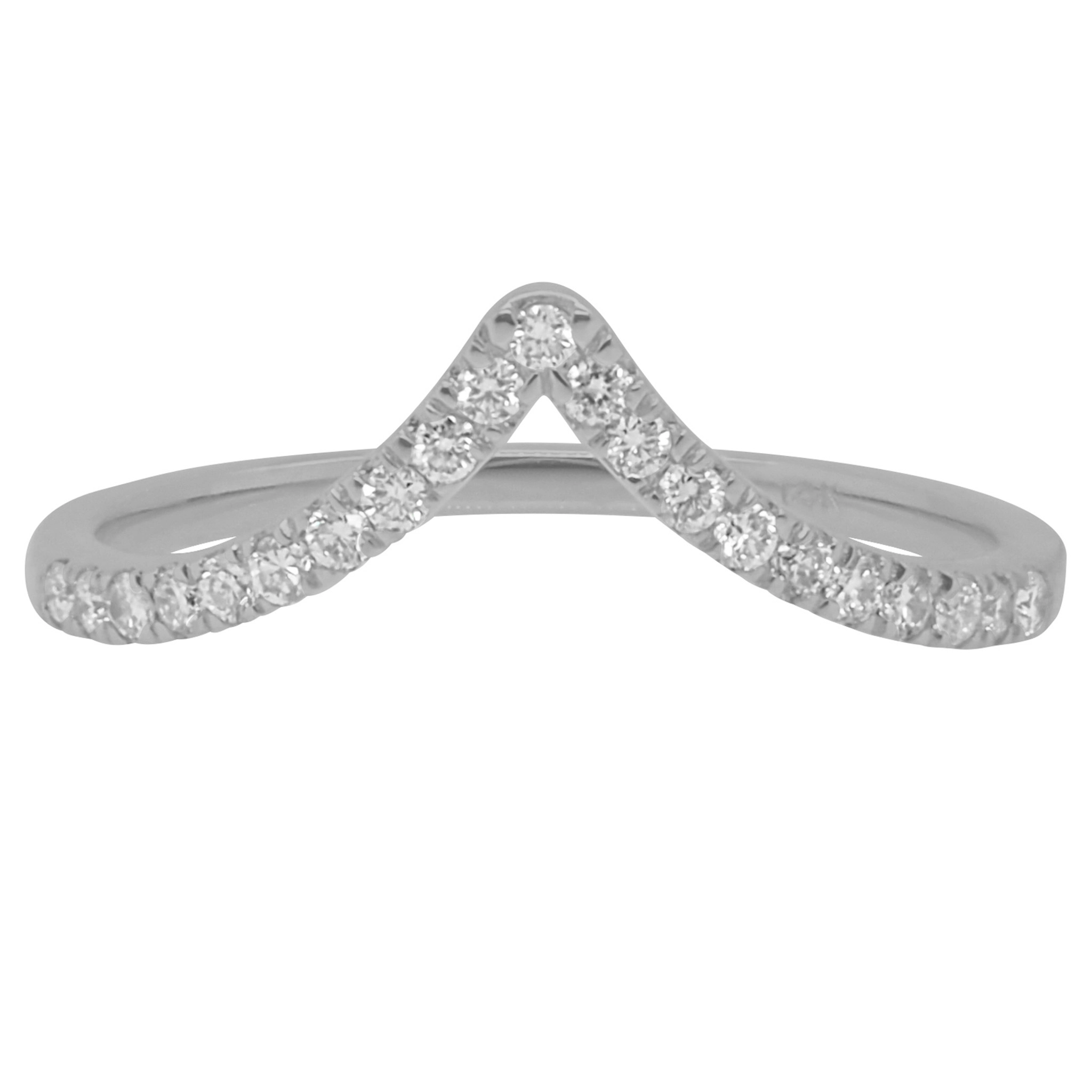 Deep Chevron Diamond Band - Emily Chelsea