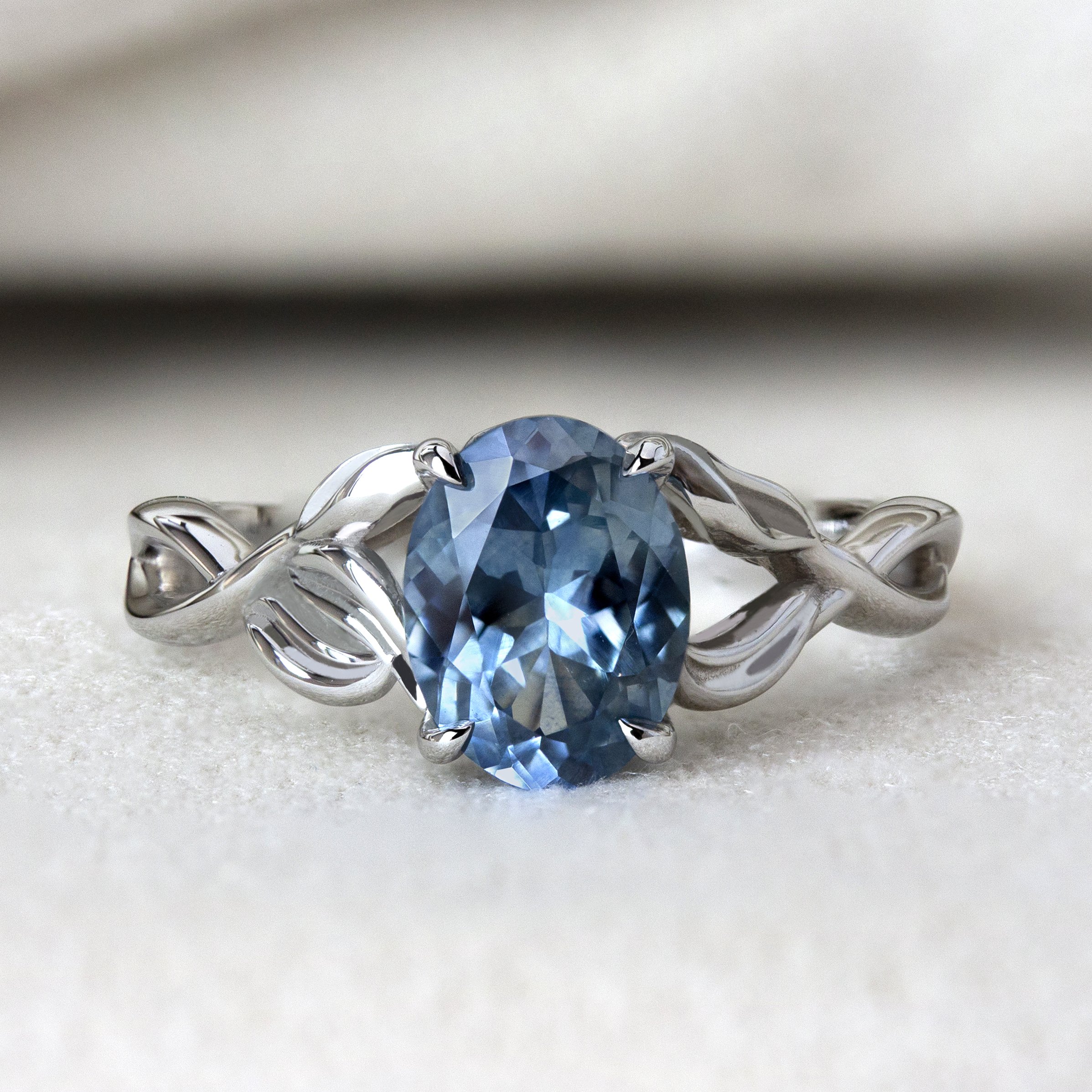 Twisting Vine-Inspired Custom Ring - Emily Chelsea