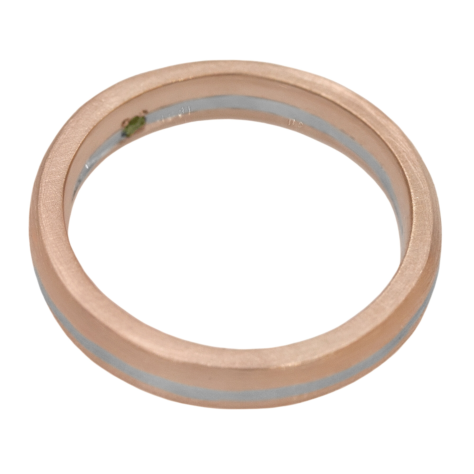 Custom Two Toned Wedding Band - Emily Chelsea
