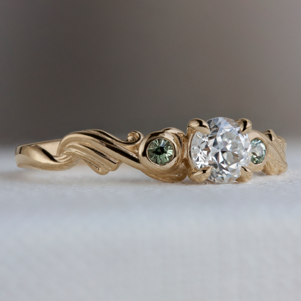 Norwegian Rosemaling Inspired Ring - Emily Chelsea