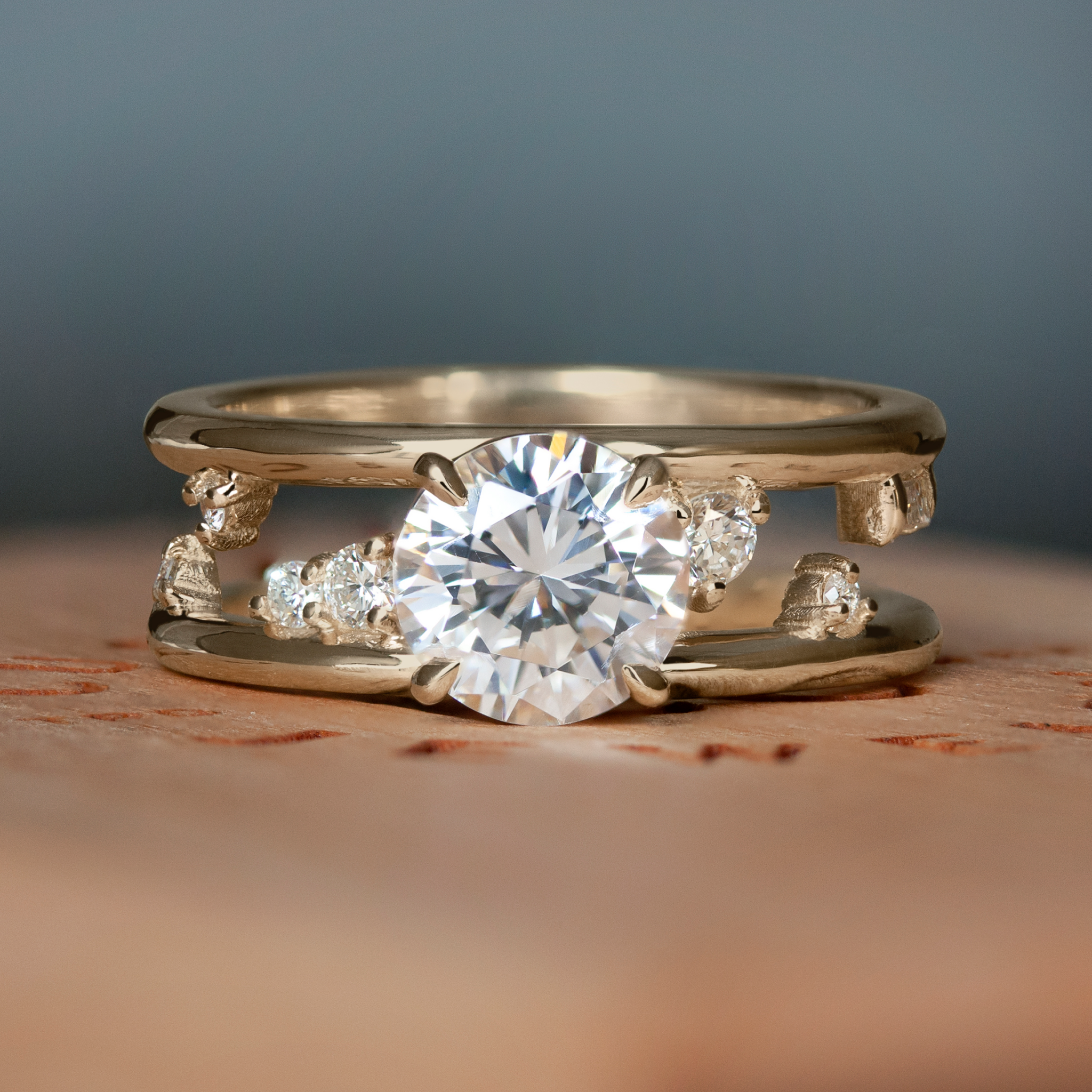 Space and Time Parallel Ring | Emily Chelsea Jewelry