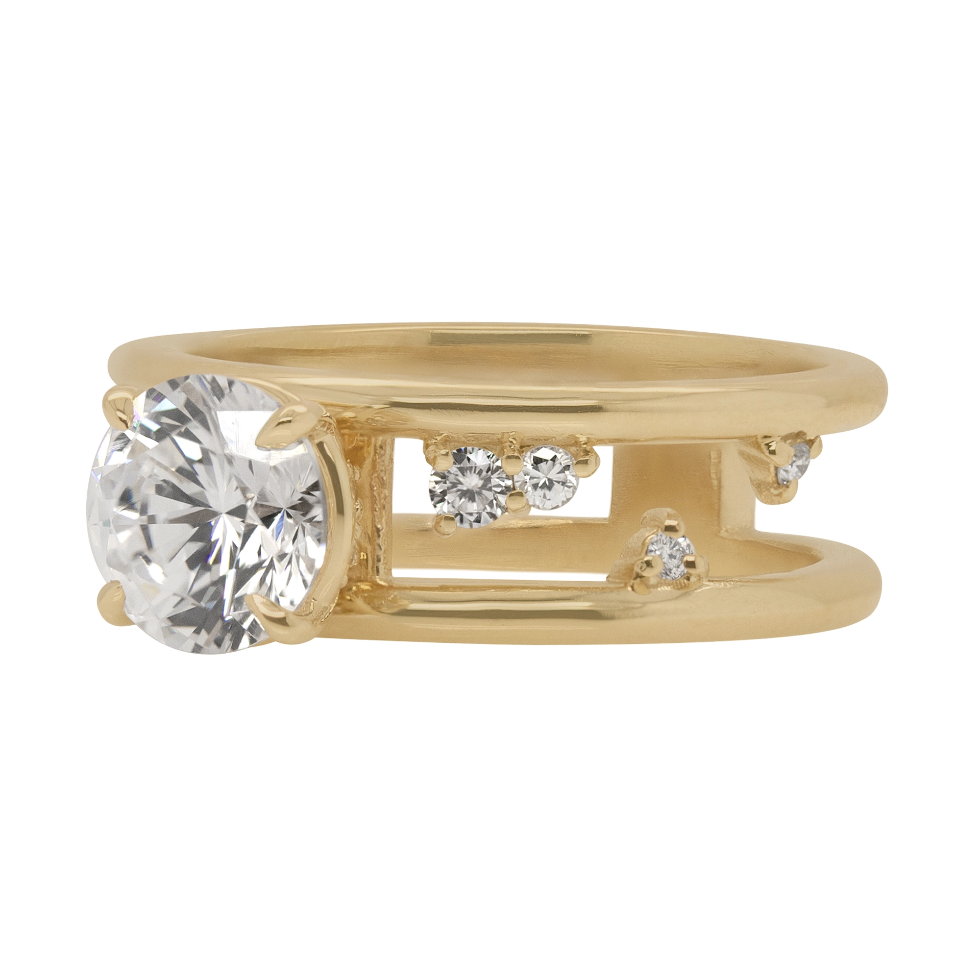 Space and Time Parallel Ring | Emily Chelsea Jewelry