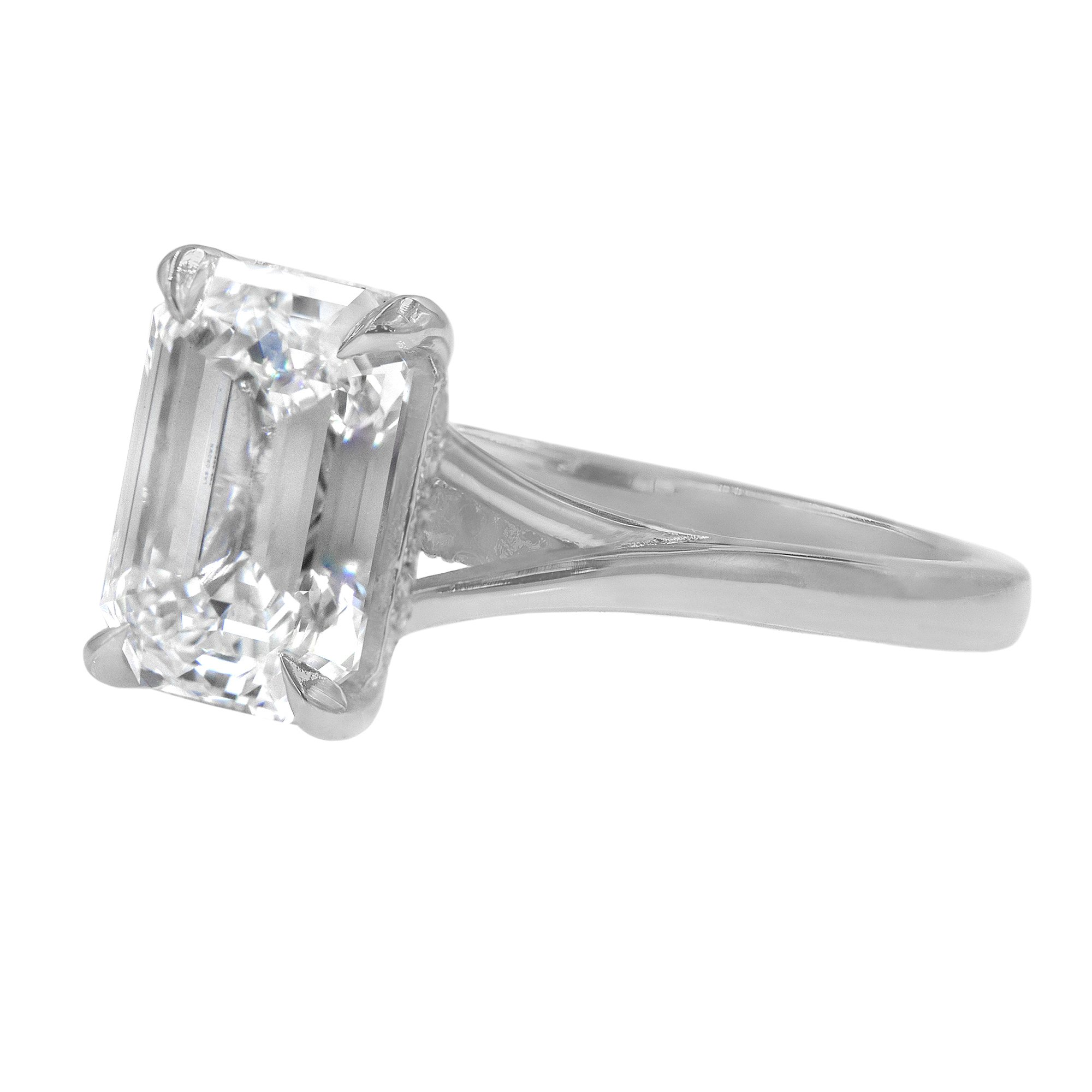 Custom Split Solitaire Engagement Ring - Emily Chelsea