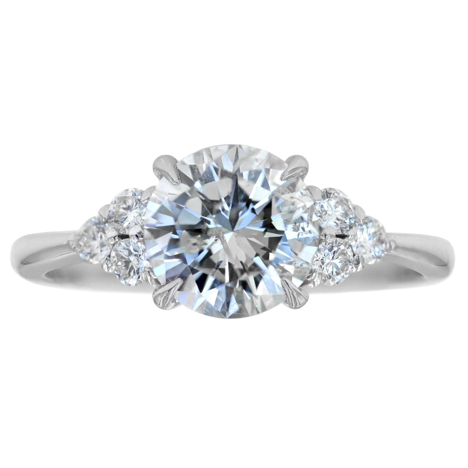 Custom Sapphire Hand Engraved Ring - Emily Chelsea