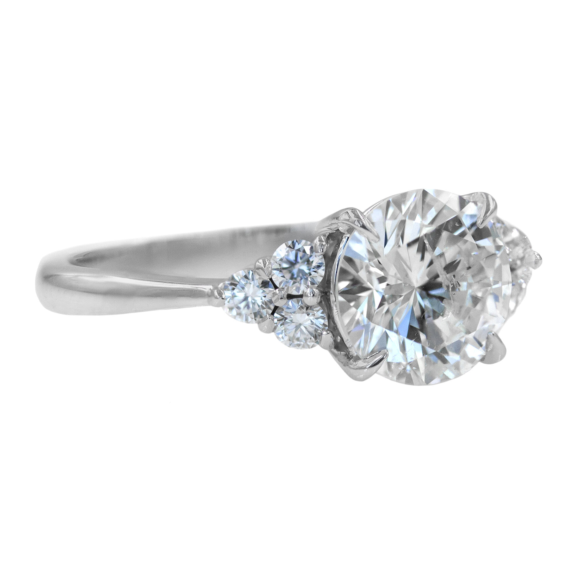 Custom Diamond Cluster Ring - Emily Chelsea