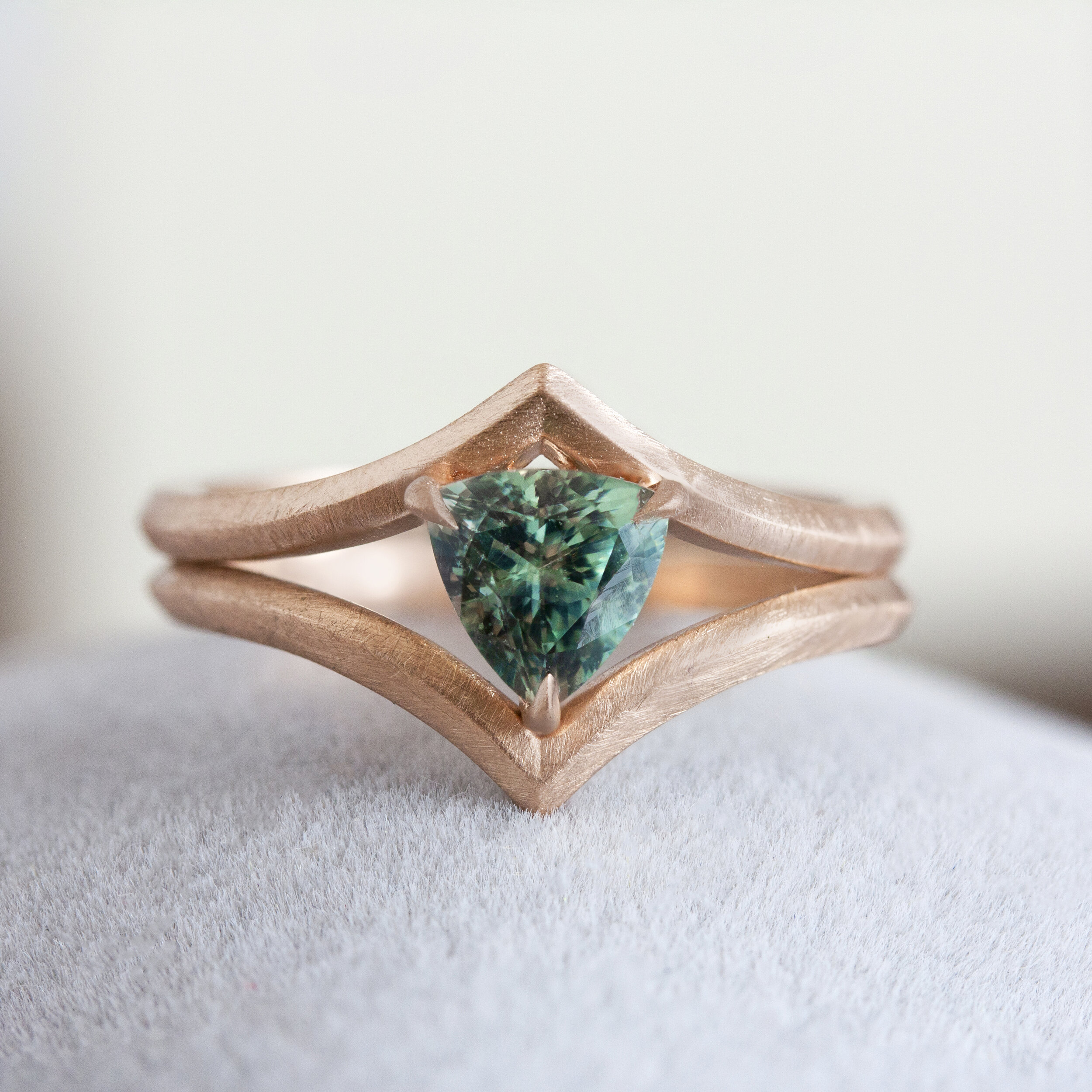 Custom Chevron Engagement Set - Emily Chelsea