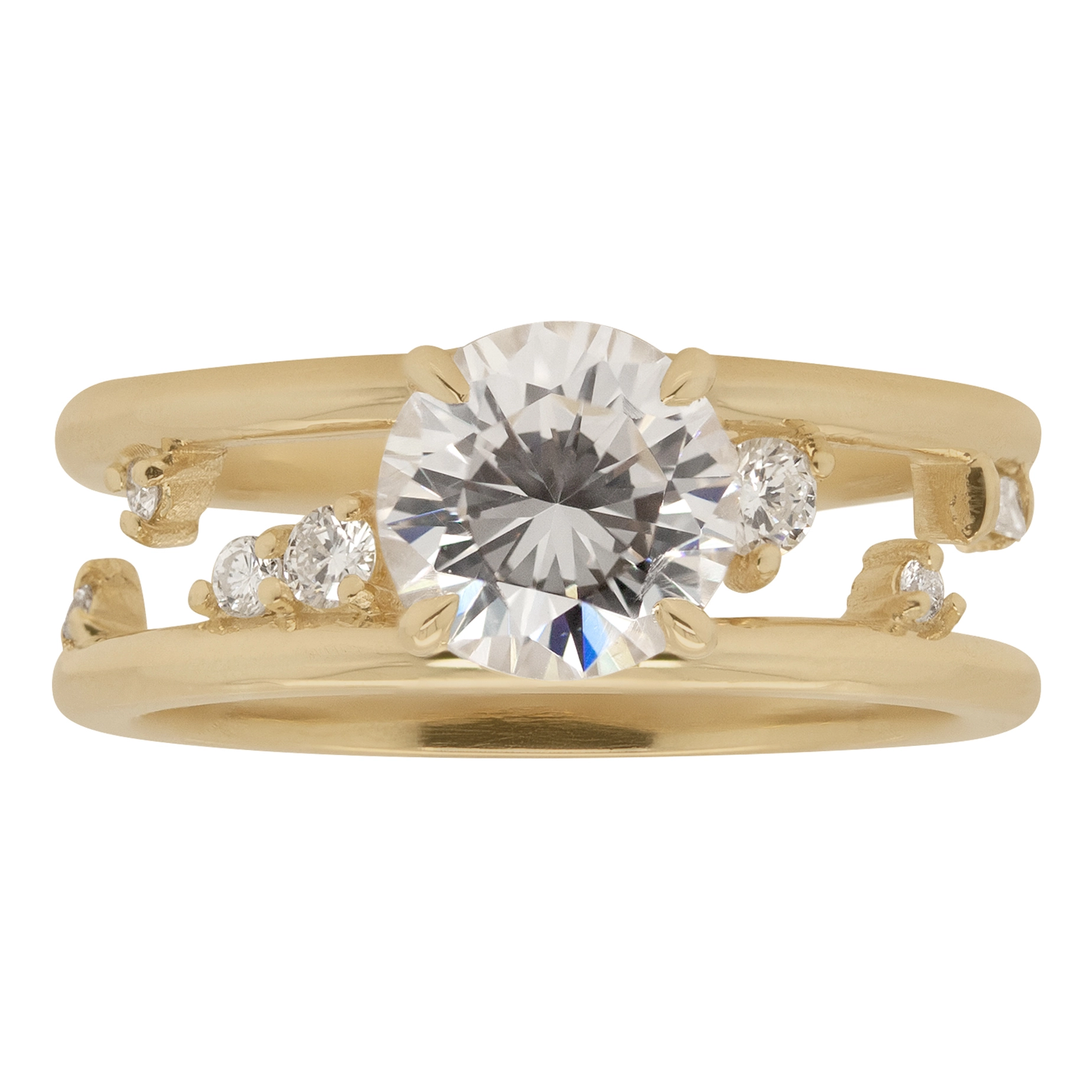 Space and Time Parallel Ring | Emily Chelsea Jewelry