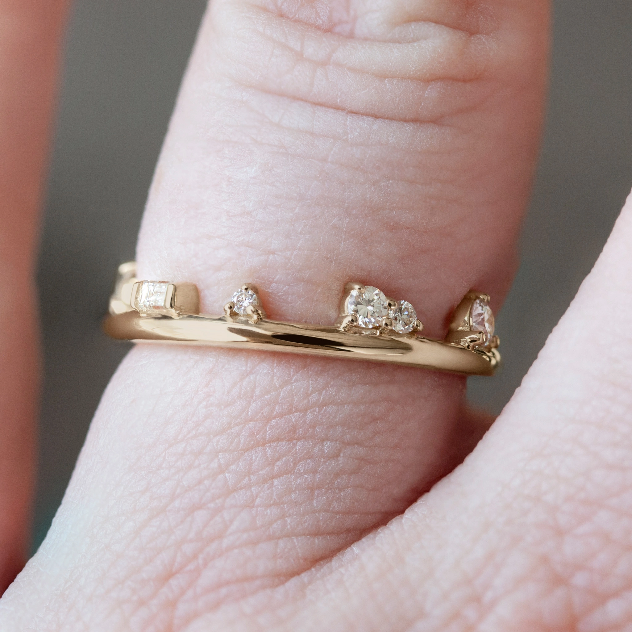 Space and Time Single Full Eternity Band | Emily Chelsea Jewelry