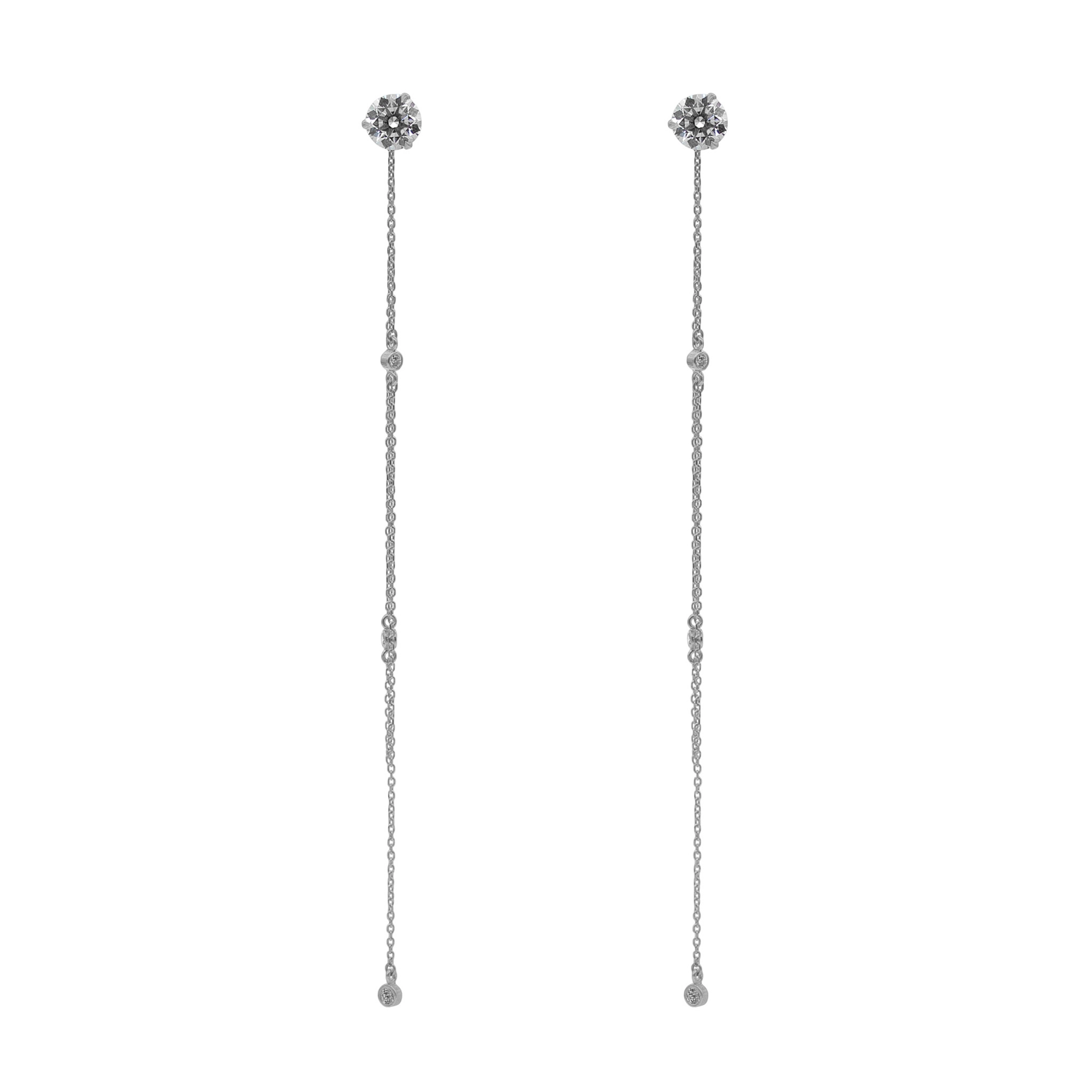 Stardust Dangle Jackets Long | Emily Chelsea Jewelry