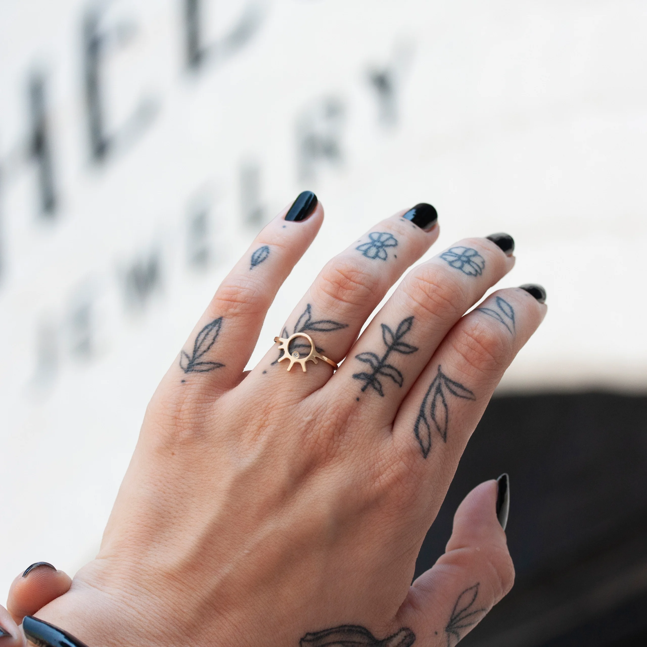Sunset Diamond Ring | Emily Chelsea Jewelry