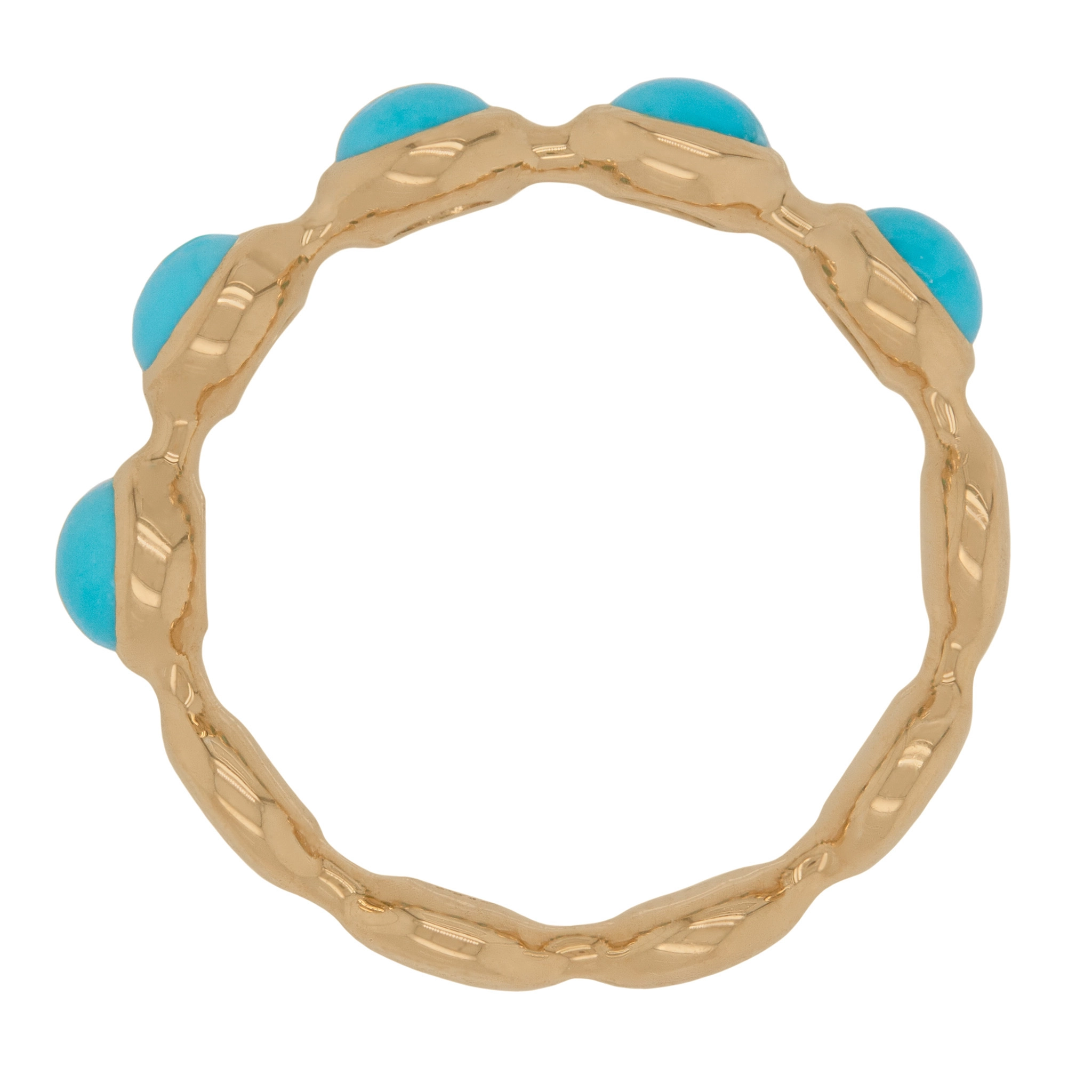 Turquoise Bubble Ring - Emily Chelsea