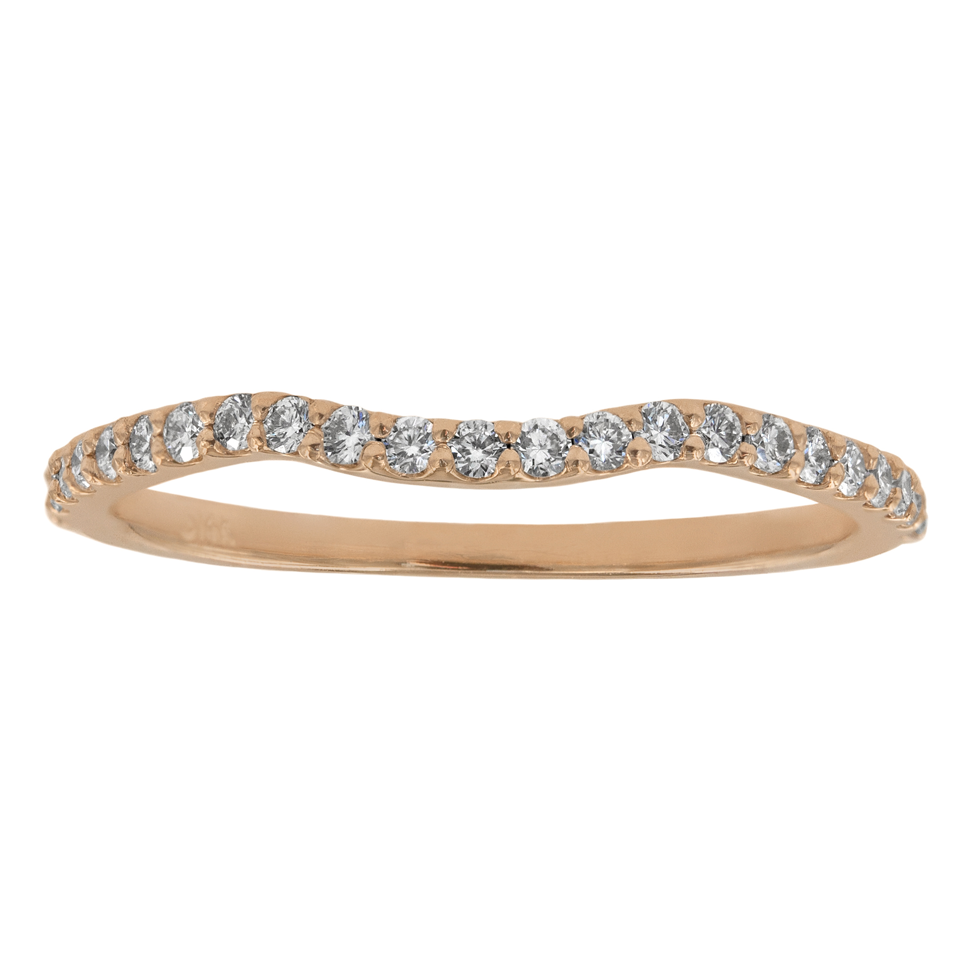Simple Diamond Contour Band - Emily Chelsea